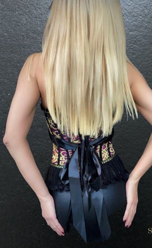 Corpiño dorado y burdeos — Sarah Fleur