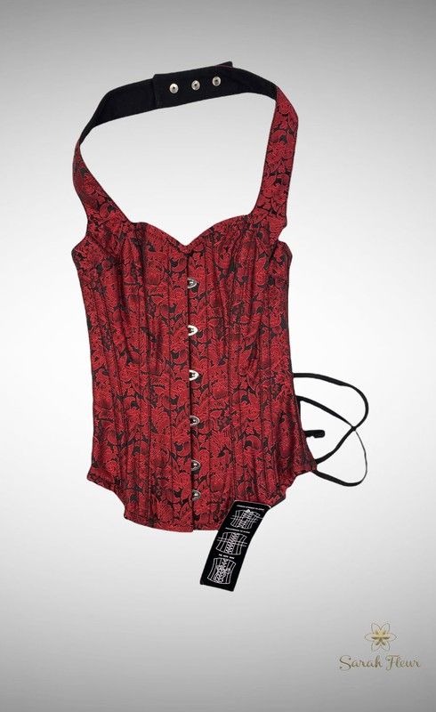 Corset sexy elegante color rojo — Sarah Fleur